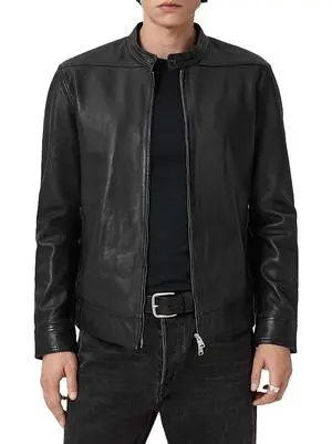 ALLSAINTS Holt Leather Jacket - Black