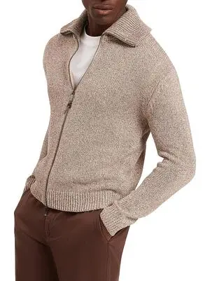 Ted Baker London Varink Funnel Neck Zip Sweater - Taupe