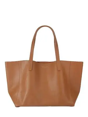 Kurt Geiger Violet Large Leather Shopper Tote - Brown