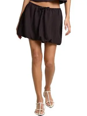 Onia Air Linen Mini Skirt - Espresso