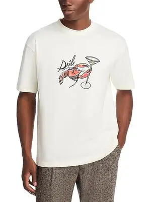 Drole De Monsieur Crab Graphic T-shirt - Off White