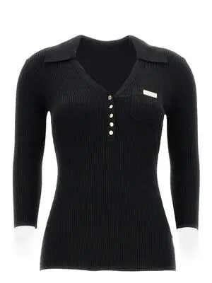 Elisabetta Franchi Tricot Sweater - Black