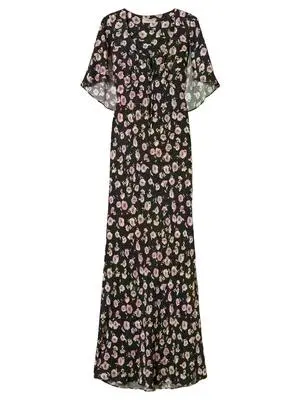 TWINSET Floral-print Maxi Dress - Black