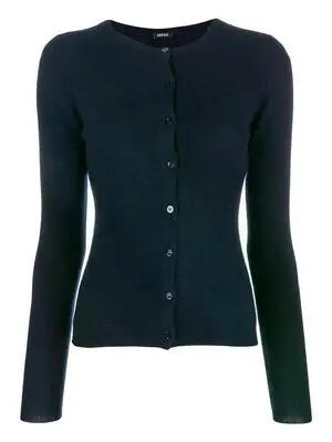 Aspesi Cashmere Fitted Cardigan - Blue