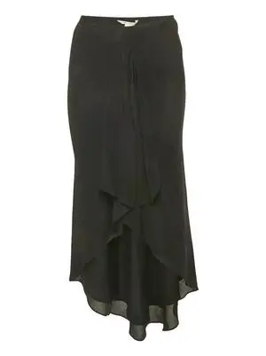 Diane Von Furstenberg Ruffled Asymmetric Skirt - Black