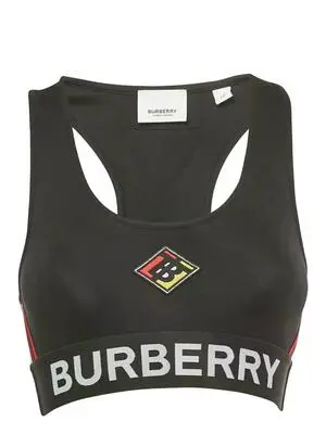 Burberry Logo-patch Sports Bra - Black