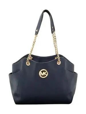 Michael Kors Jet Set Leather Tote - Blue