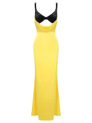 RASARIO Cut-out Maxi Dress - Yellow