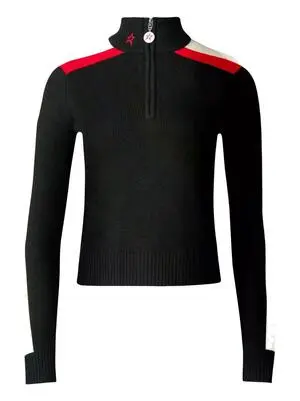 Perfect Moment Half-zip Sweater - Black