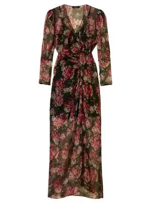 TWINSET Floral Print Maxi Dress - Red