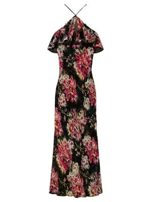 TWINSET Floral-Pattern Ruffled Dress