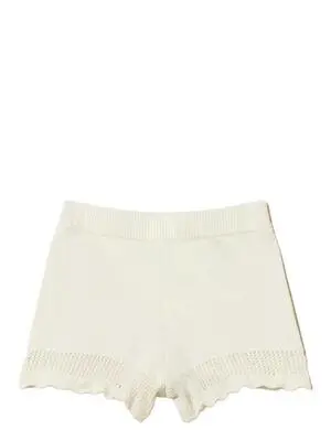 TWINSET Knitted Shorts - Neutrals