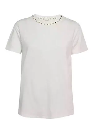 VALENTINO Rockstud-Neckline T-Shirt