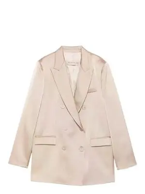 BLANCA VITA Double-breasted Blazer - Neutrals