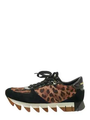 Dolce & Gabbana Leopard Print Sneakers - Brown
