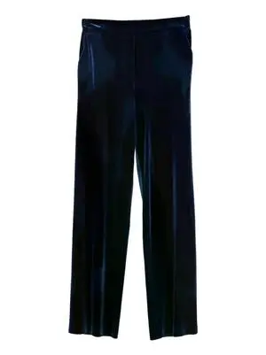BLANCA VITA Pocketed Straight Trousers - Blue