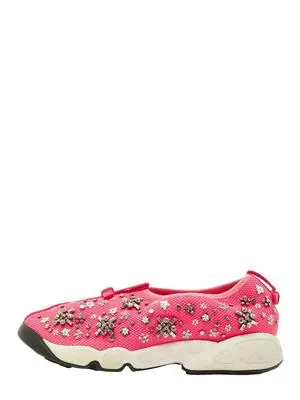 Dior Fusion Crystal-embellished Sneakers - Pink