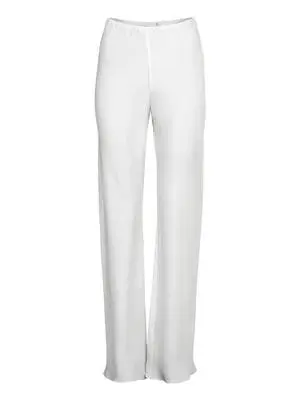 PETER COHEN Flared Palazzo Pants - White