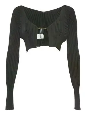 Jacquemus Cropped Cardigan - Black