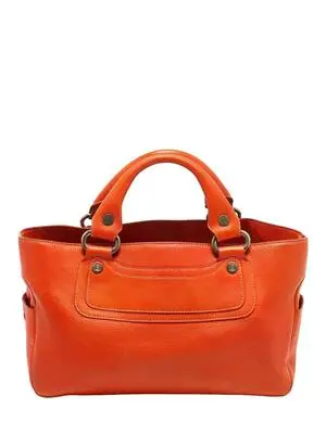 Celine Boogie Leather Tote Bag - Orange