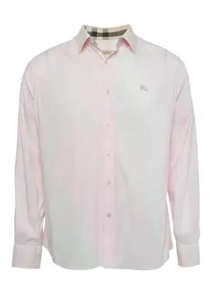 Burberry Cotton Logo Shirt - Pink