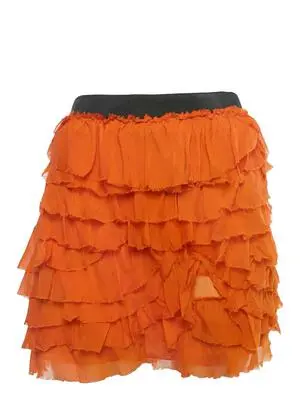 Dolce & Gabbana Ruffled Mini Skirt - Orange