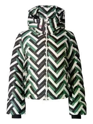 PERFECT MOMENT Polar Flare Chevron Hooded Jacket