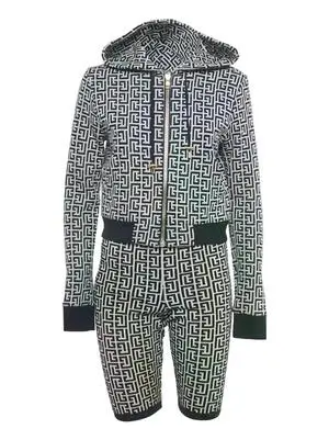 Balmain Geometric Tracksuit - White