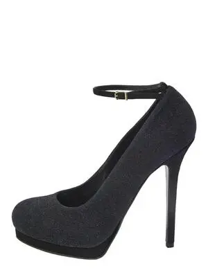 Fendi Glitter Platform Pumps - Black