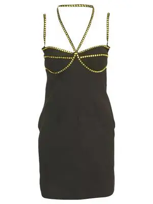 Attico Studded Mini Dress - Black