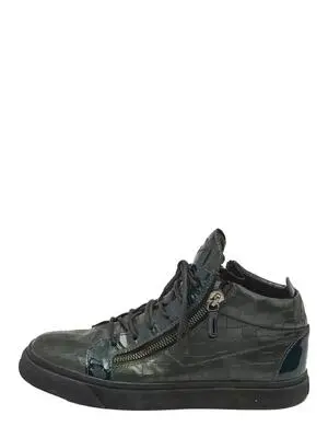 GIUSEPPE ZANOTTI Kriss Leather High-top Sneakers - Green