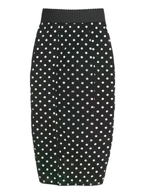 DOLCE & GABBANA Polka Dot Midi Skirt