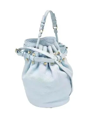 ALEXANDER WANG Diego Leather Bucket Bag - Blue