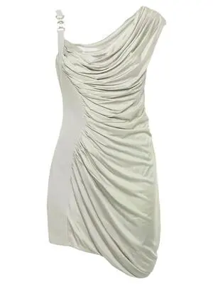 Versace Draped Mini Dress - Grey
