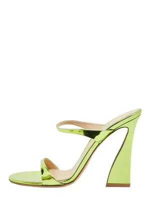GIANVITO ROSSI Aura Leather Sandals - Green