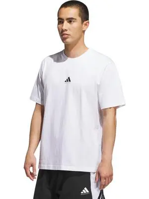 Adidas Basketball Graphic Tee - White / Black