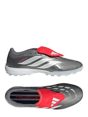 Adidas Predator Pro Fold-over Tongue Turf Soccer Shoes - Iron Metallic / Zero Metalic / Lucid Red