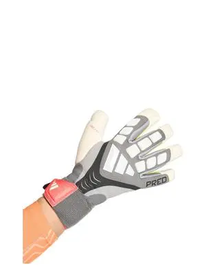 Adidas Predator Goalkeeper Glove Pro Hybrid Strap - Iron Metallic / Black / Lucid Red