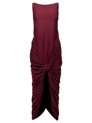 Loewe Draped Long Dress - Red
