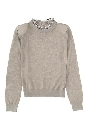 CIRCUS HOTEL Link With Chain Top - Grey