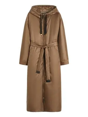 Max Mara Water-repellent Longline Padded Coat - Brown