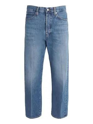 FRAME Vertical Crop Straight Jeans - Blue