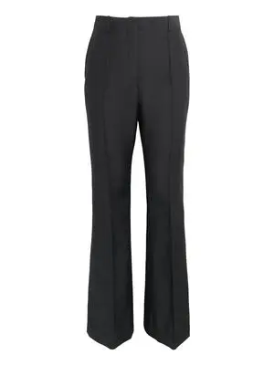 Brioni Wool-silk Flared Trousers - Black