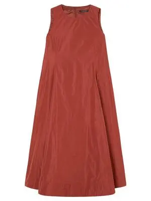 Marina Rinaldi Taffeta A-line Maxi Dress - Brown