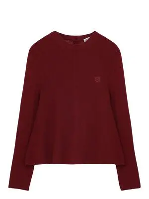 Loewe Cashmere-blend Button-up Sweater - Burgundy