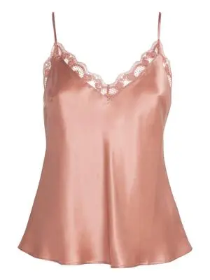 Simone Perele Silk-blend Tank - Pink
