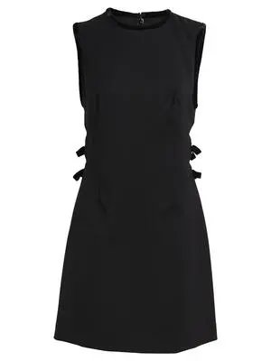 Sandro Velvet-trim Mini Dress - Black