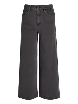 Good American Cropped Wide-leg Jeans - Black
