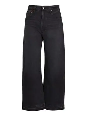 Paige Arellia Barrel-leg Jeans - Black