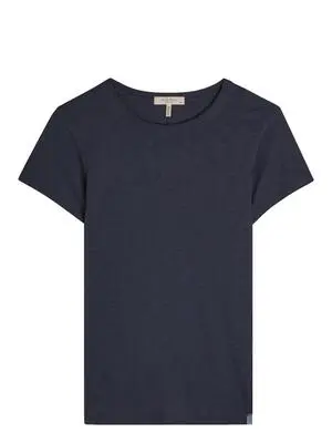 Rag & Bone Slub Cotton T-shirt - Navy